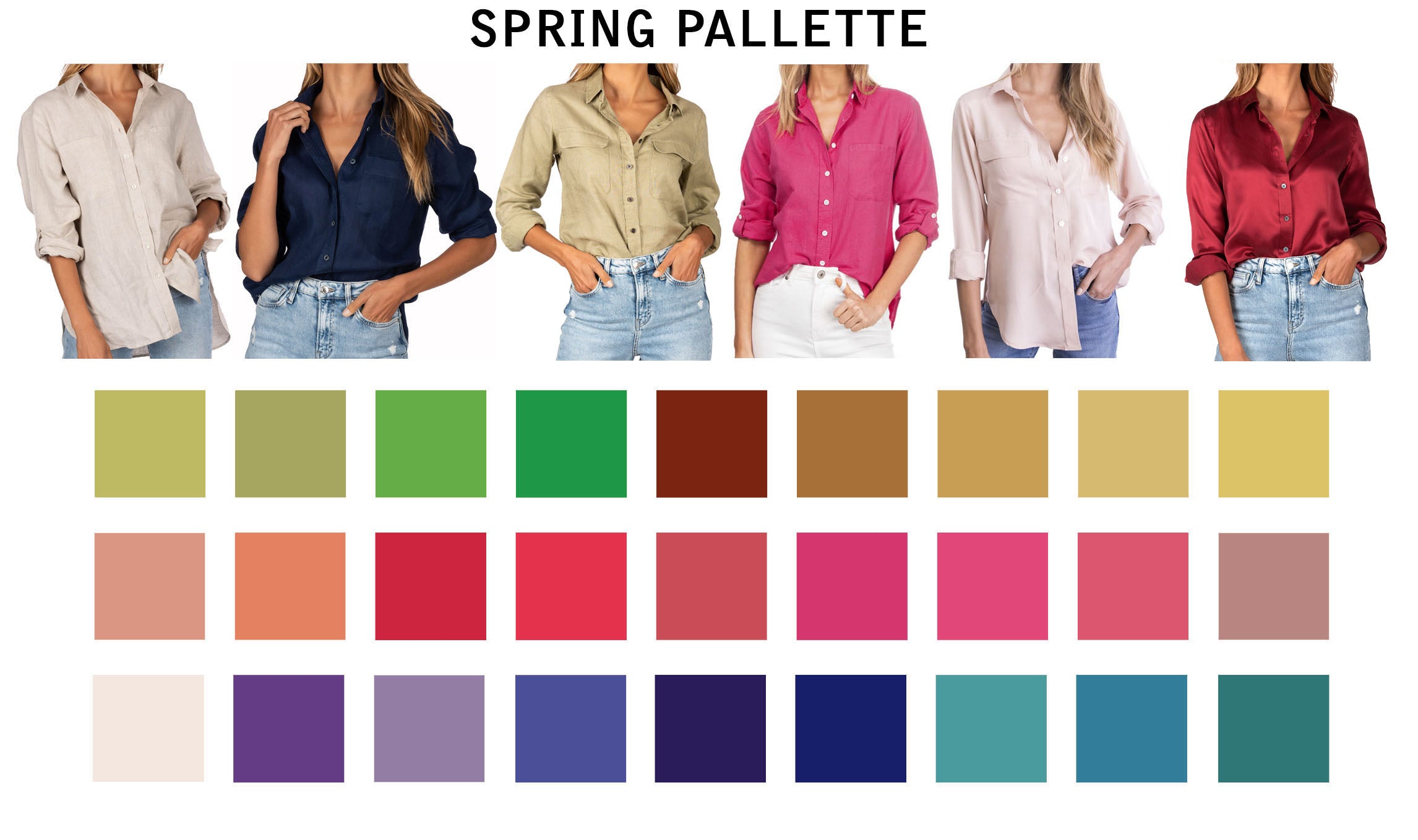 The Spring woman. The 12 season Color Analysis. Part IV – camixa.com