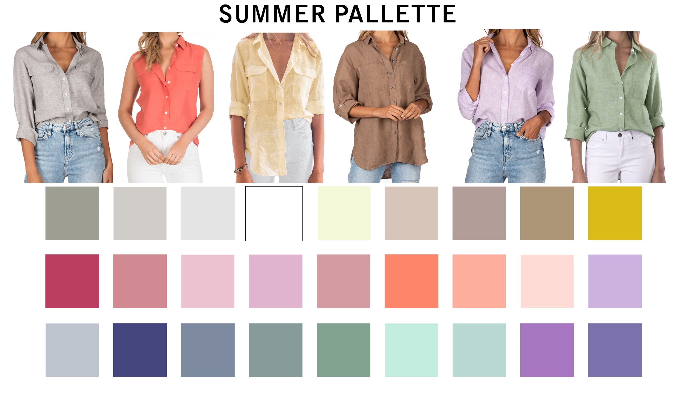 The Summer woman. The 12 season Color Analysis. Part V – camixa.com